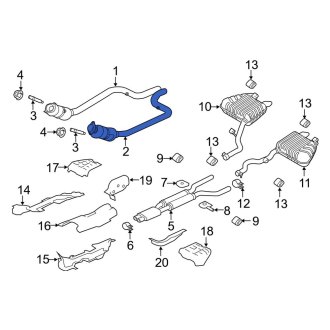Land Rover Range Rover Velar OEM Exhaust Parts | Systems, Tips, Pipes ...