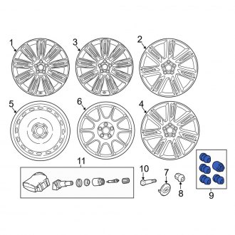Land Rover OEM Wheels & Tires | Lug Nuts, TPMS Sensors, Covers — CARiD.com