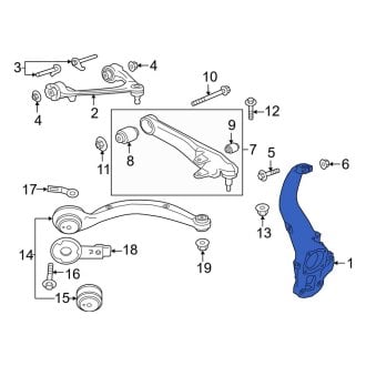 Land Rover Range Rover Velar Steering Knuckles, Spindles & Parts | CARiD