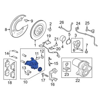 Land Rover Discovery Sport OEM Brake Parts | Pads, Bleeders, Rotors ...