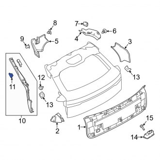 Land Rover Range Rover Velar Trunk & Tailgate Moldings — CARID.com