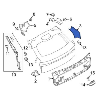 Land Rover Range Rover Velar Trunk & Tailgate Moldings — CARID.com