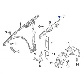 Land Rover Defender Fender Support Braces & Hardware — CARiD.com