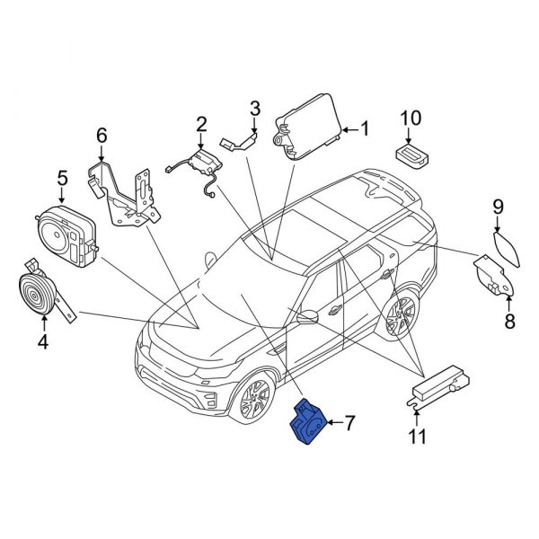 Land Rover OE LR147023 - Front Ignition Immobilizer Antenna