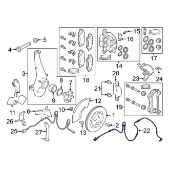 Land Rover Defender OEM Brake Parts | Pads, Bleeders, Rotors — CARiD.com