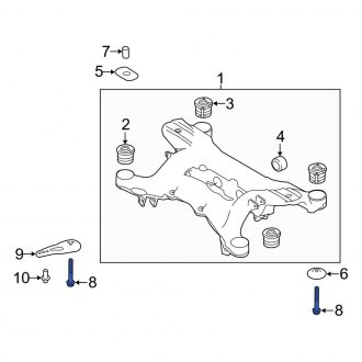 Land Rover Range Rover Sport Chassis Frames Hardware | Clips, Plugs ...