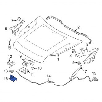 Land Rover Range Rover Velar Hood Locks & Hood Latches — CARiD.com