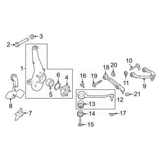 2025 Land Rover Defender Steering Knuckles, Spindles & Parts | CARiD