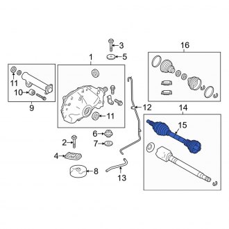 Land Rover Defender OEM Driveline & Axle Parts | Hubs, CV-Joints ...