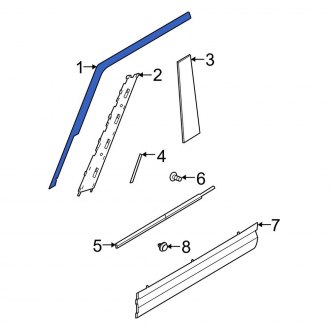 Land Rover Defender Door Moldings | Side, Edge, Belt – CARiD.com