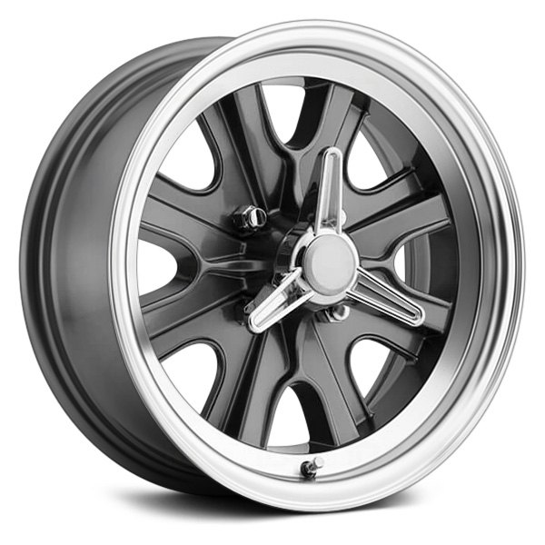 LEGENDARY WHEELS® HB 44 Wheels - Charcoal with Machined Face Rims