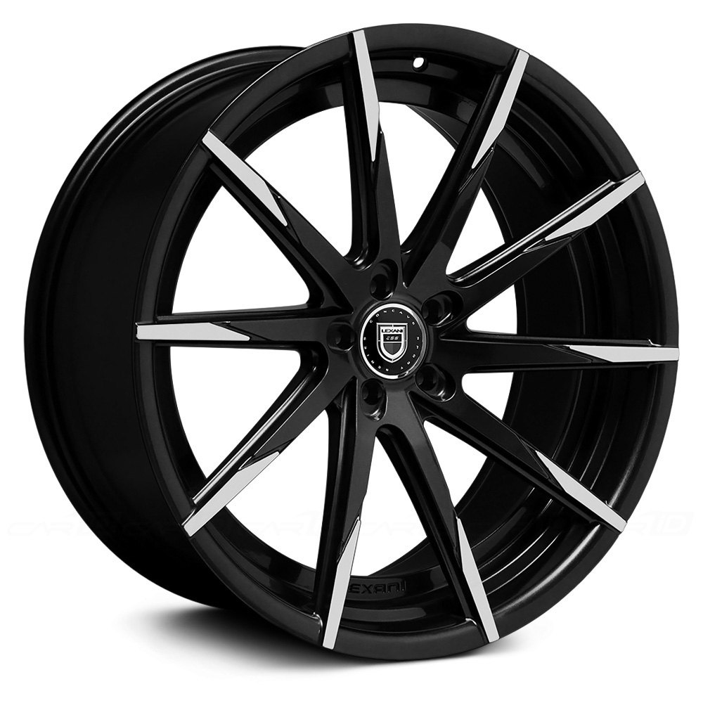 LEXANI® CSS-15 WITH EXPOSED LUGS Wheels - Gloss Black with Machined ...