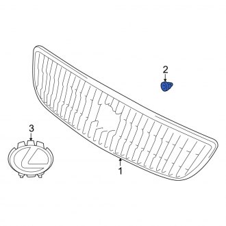 Lexus RX300 OEM Grilles | Factory Billet & Mesh Grilles — CARiD.com
