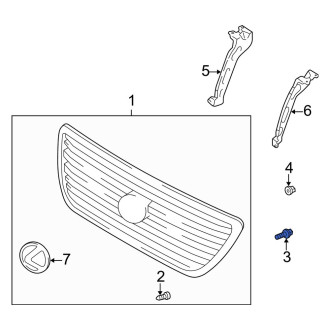 Lexus LX470 Grille Brackets & Hardware | CARiD