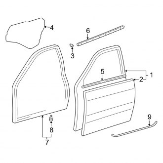 2007 Lexus LX470 Door Seals & Weatherstripping | CARiD