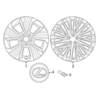 2024 Lexus RZ OEM Wheels & Tires | Lug Nuts — CARiD.com