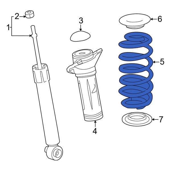 Lexus OE 4823146150 - Rear Coil Spring