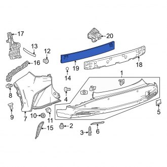 Lexus RZ450e Bumper Reinforcements & Energy Absorbers | CARiD