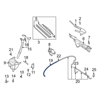 Lexus RX300 OEM Wiper Blade & Washer Parts | Motors, Arms — CARiD.com