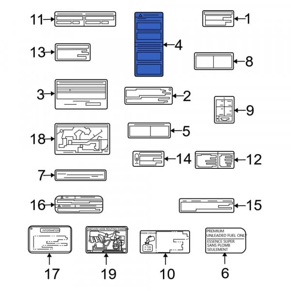 Lexus OE 4199208010 - Engine Decal