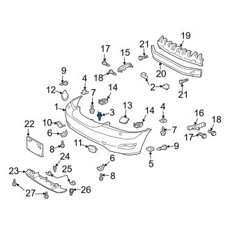 Lexus RX330 OEM Bumpers - Genuine Front & Rear Bumpers | CARiD