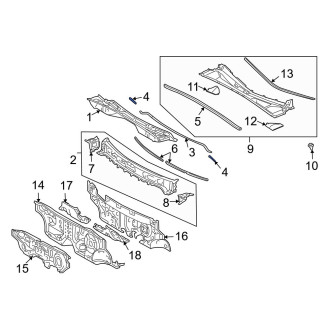 Lexus RX350 Hood Weatherstripping Seals — CARiD.com