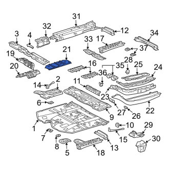 Lexus RX Replacement Floor Pans — CARiD.com