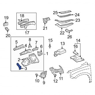 Lexus RX OEM Chassis Frames & Body Parts | Tubs, Doors — CARiD.com
