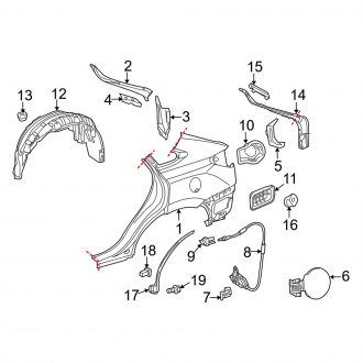 2013 Lexus RX OEM Fenders - Front, Rear, Inner | CARiD