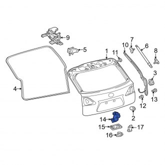 Lexus NX300 Trunk/Tailgate Handles & Locks — CARID.com