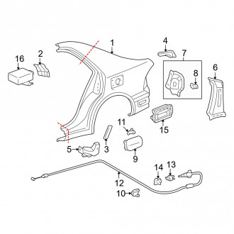 2002 Lexus IS OEM Quarter Panels & Parts | CARiD
