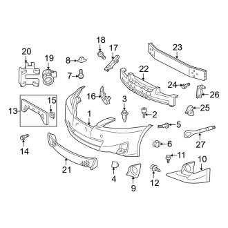 2011 Lexus IS250 OEM Bumpers | Front & Rear — CARiD.com