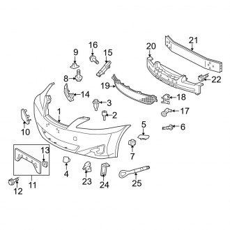 2011 Lexus IS250 OEM Bumpers - Front & Rear | CARiD