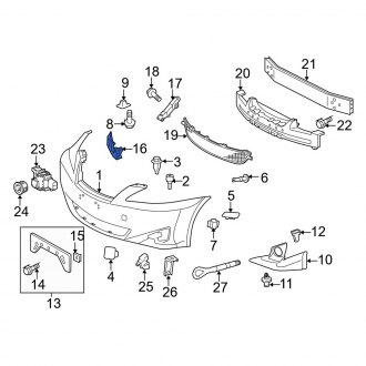 Lexus IS250 OEM Bumpers | Genuine Front & Rear Bumpers — CARiD.com