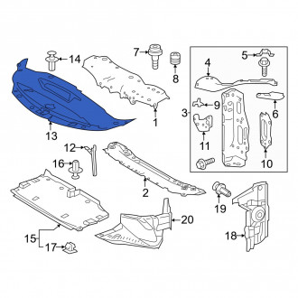 Lexus IS250 Radiator Support Covers — CARiD.com