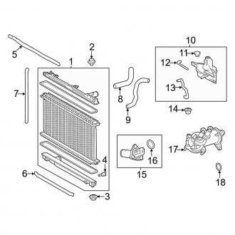 2022 Lexus IS500 OEM Engine Cooling Parts | Radiators — CARiD.com