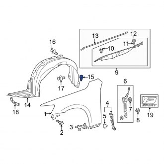Lexus LS500h OEM Fenders | Factory Front & Rear Fenders — CARiD.com