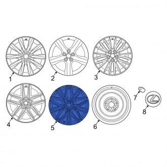 Lexus IS500 OEM Wheels & Tires | Lug Nuts, TPMS Sensors — CARiD.com