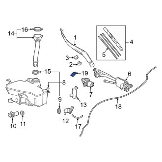Lexus GS300 OEM Wiper Blade & Washer Parts - Motors, Arms | CARiD