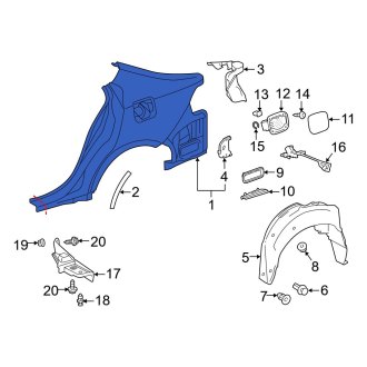 Lexus IS300 OEM Quarter Panels & Parts | Rear & Front — CARiD.com