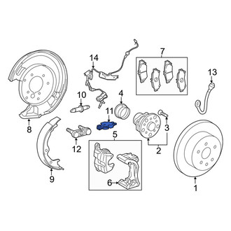 Lexus LC500 OEM Brake Parts | Pads, Bleeders, Rotors — CARiD.com