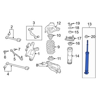 Lexus IS500 OEM Suspension Parts | Shocks, Struts — CARiD.com