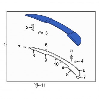 Lexus IS500 Factory Style Rear Spoilers – CARiD.com