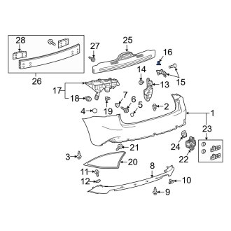 Lexus LC500 OEM Bumpers | Genuine Front & Rear Bumpers — CARiD.com