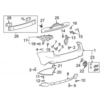 Lexus IS300 OEM Bumpers - Genuine Front & Rear Bumpers | CARiD