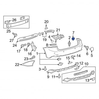 Lexus RX350 OEM Bumpers - Genuine Front & Rear Bumpers | CARiD