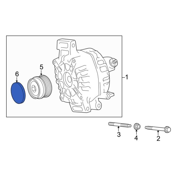 Lexus OE 274160W050 - Alternator Pulley Cap