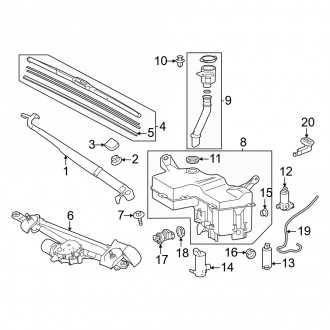 2025 Lexus RX450h Windshield Washer Tanks & Parts | CARiD