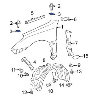 Lexus LX470 Replacement Fender Seals - Front & Rear | CARiD