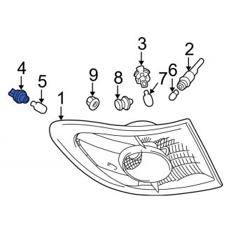 Lexus Headlight Components | Brackets, Adapters, Retainers — CARiD.com